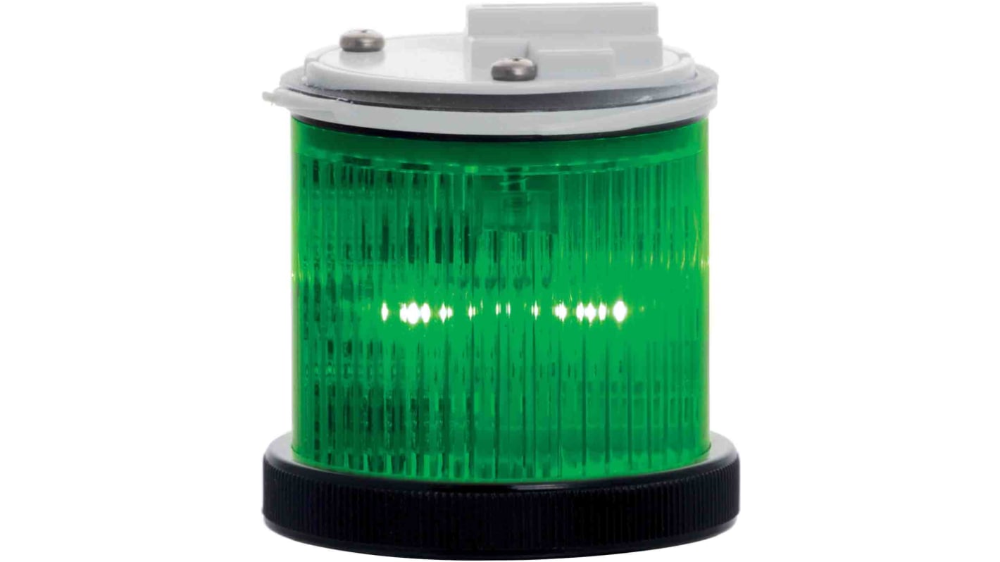 RS PRO Green Multiple Effect Beacon Unit, 24 V ac/dc, LED Bulb, AC, DC ...