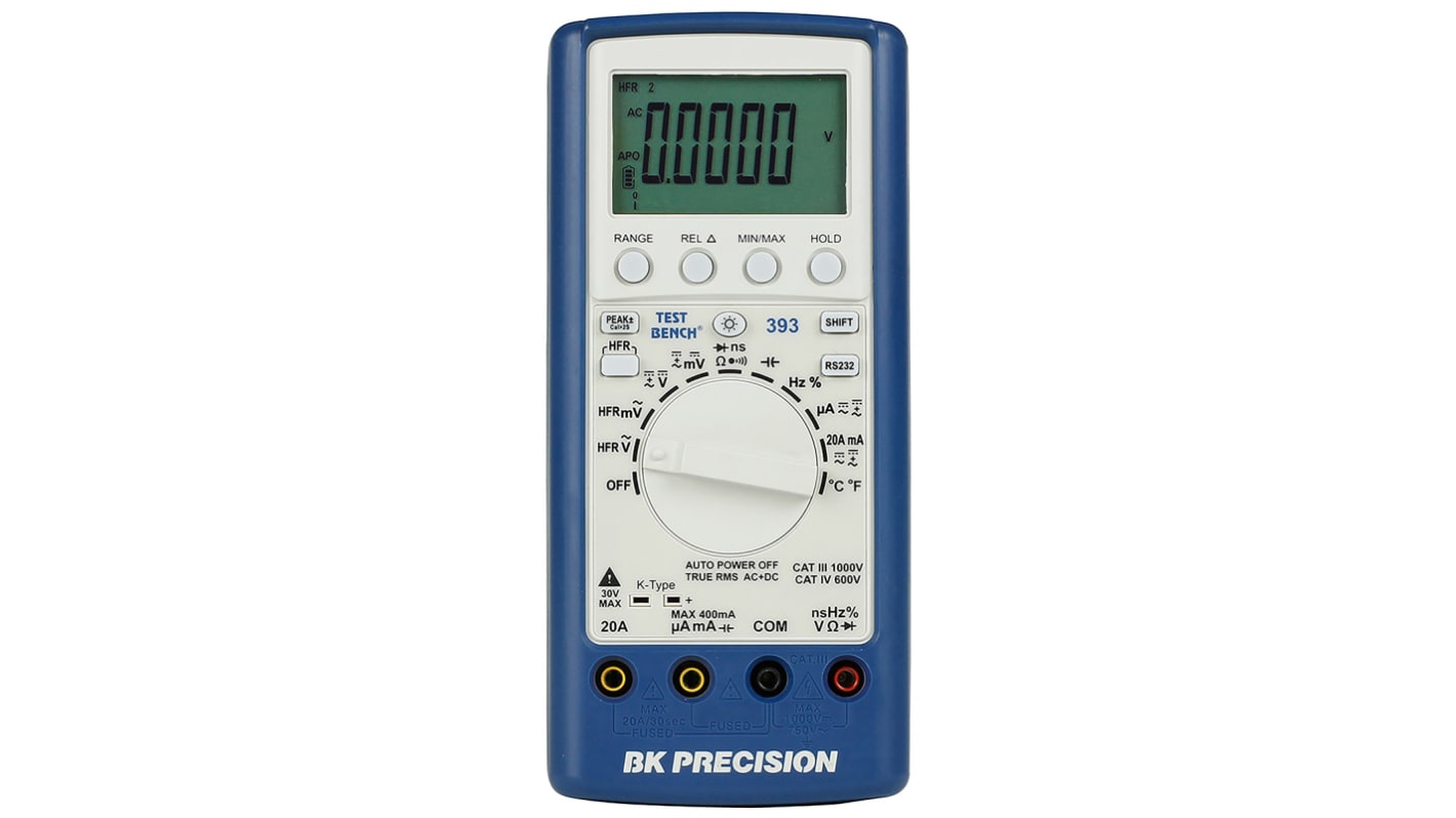 BK Precision BK393 Handheld Digital Multimeter, True RMS, 20A ac Max ...