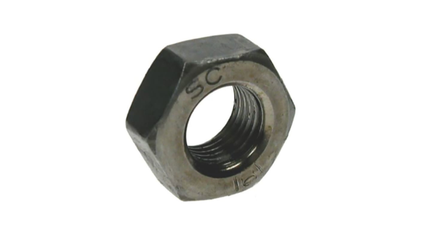 RS PRO, Plain Steel Hex Nut, DIN 934, M8 | RS