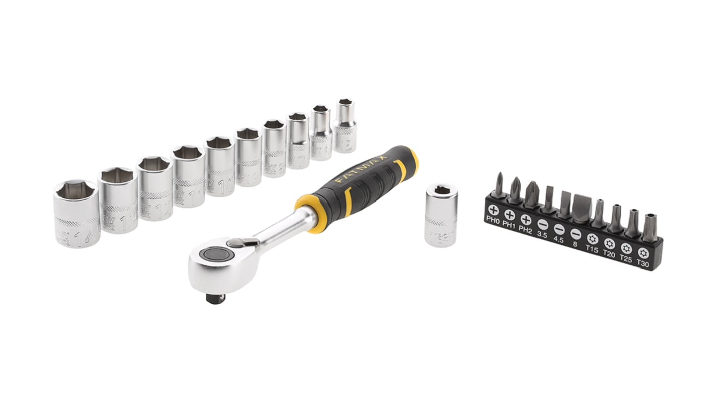 FMMT82679-0 | Stanley 22-Piece Metric 1/4 in Standard Socket/Bit Set ...