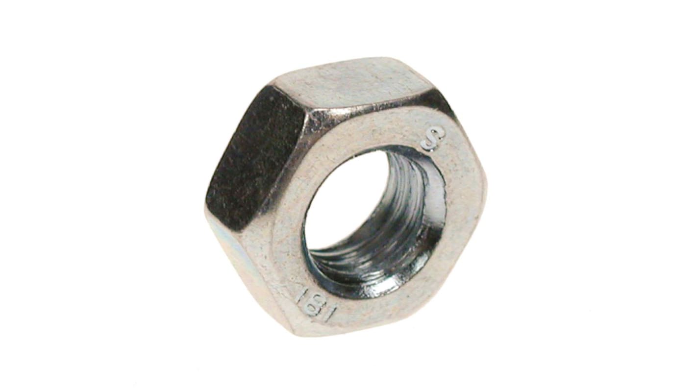 RS PRO, Bright Zinc Plated Steel Locking Nut, DIN 934, M24 | RS