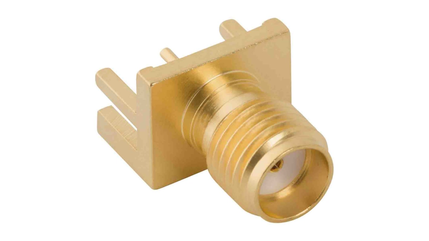 132255 | Amphenol RF, jack Through Hole SMA Connector, 50Ω, Solder ...