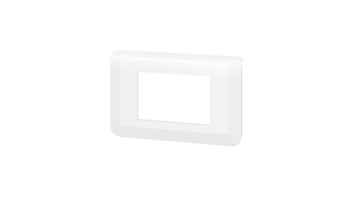 078803L | Legrand White 3 Gang Faceplate & Mounting Plate | RS
