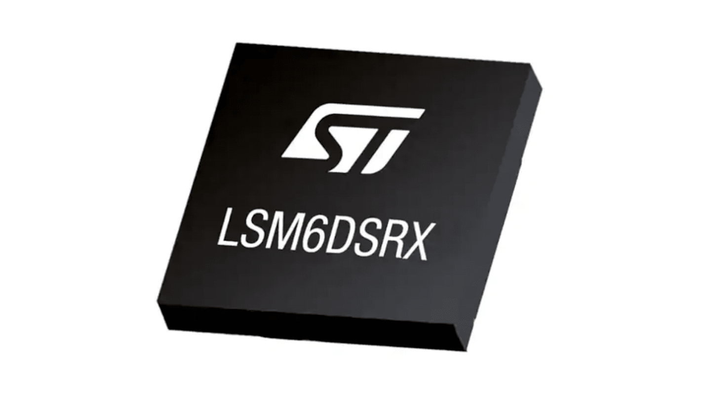 LSM6DSRXTR | STMicroelectronics 3-Axis Surface Mount Accelerometer, LGA, I2C, SPI, 14-Pin | RS