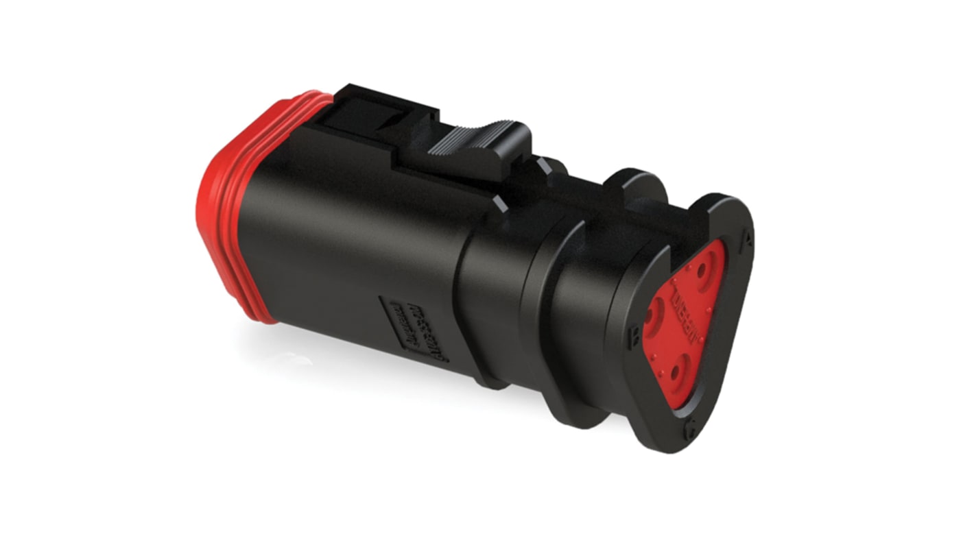 AT06-3S-OMBLK | Amphenol Industrial, AT Automotive Connector Socket 3 ...