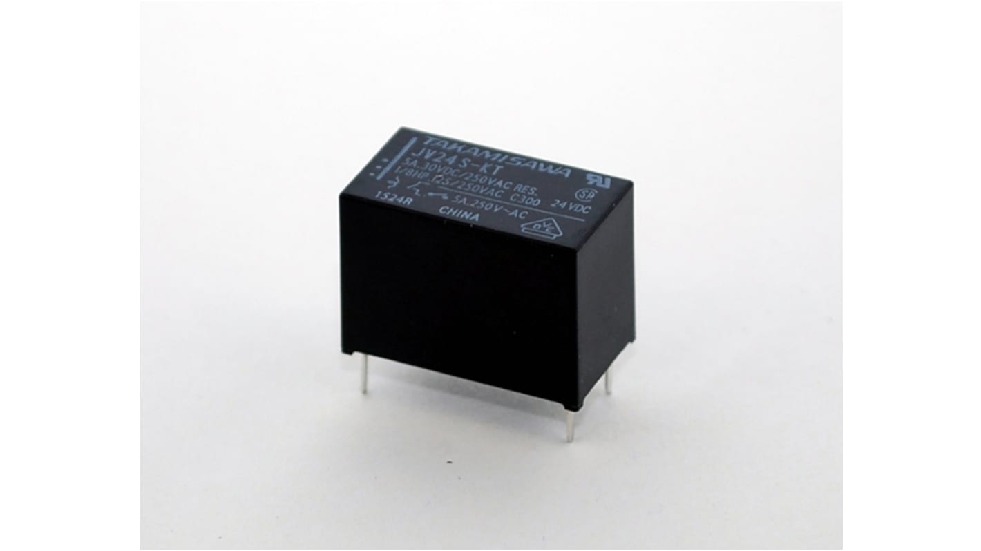 JV-3S-KT | Fujitsu PCB Mount Power Relay, 3V dc Coil, 5A Switching ...