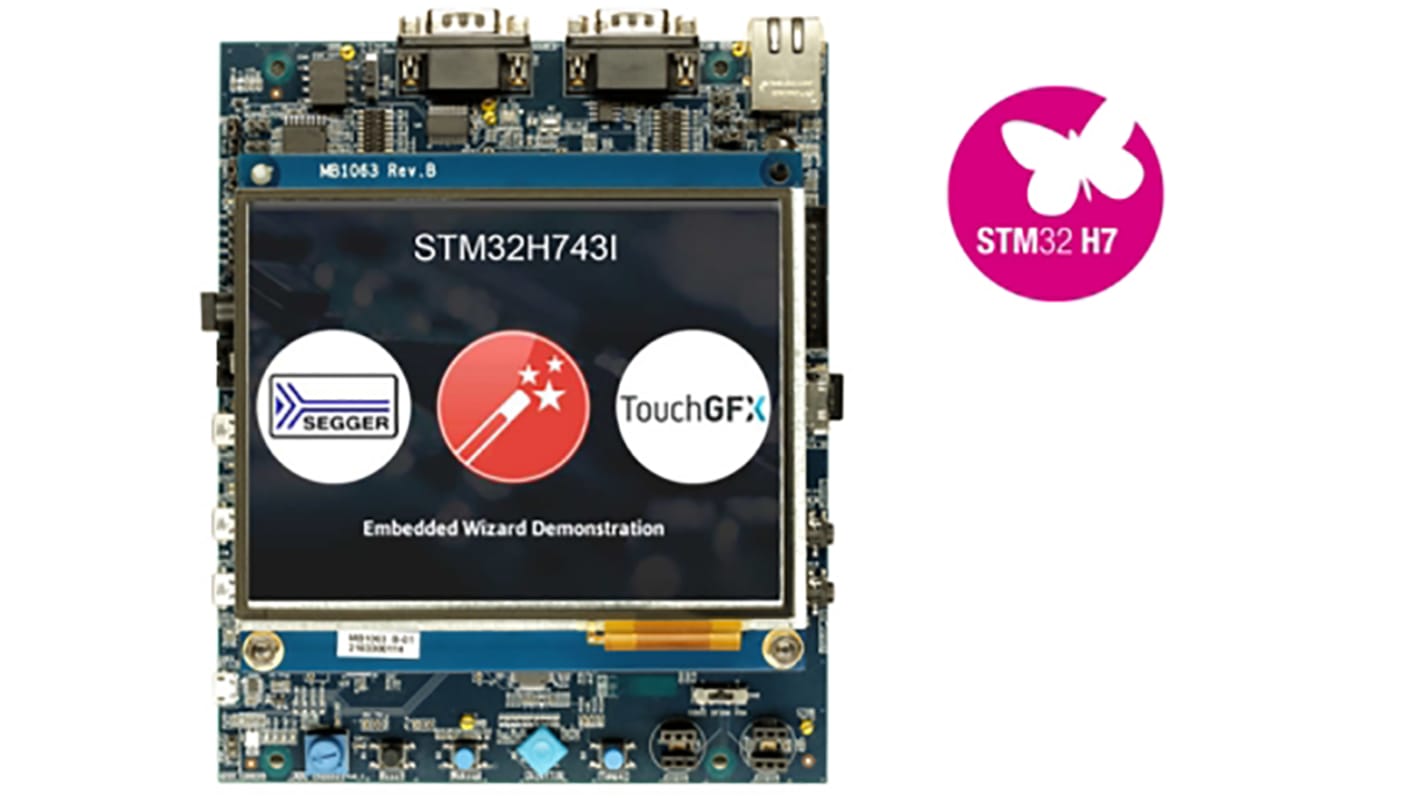 Stmicroelectronics Evaluation Board With Stm32h743xi Mcu Microcontroller Evaluation Board