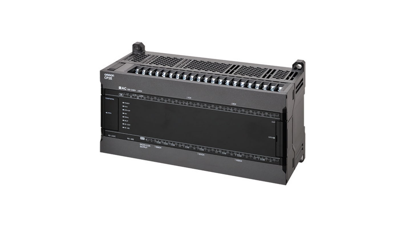 CP2E-S60DT1-D | Omron CP2E Series PLC CPU for Use with CP2E Series, Transistor Output, 36-Input ...
