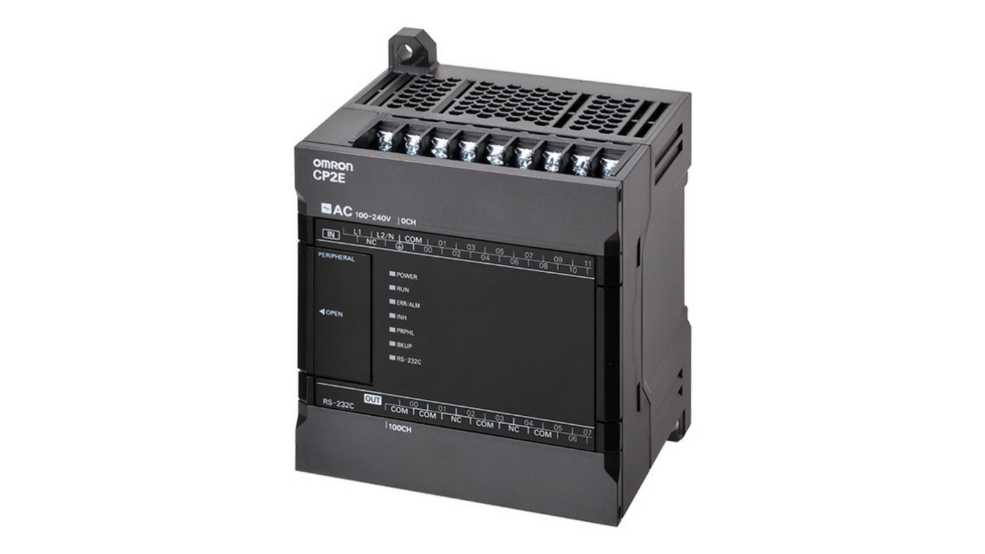 CP2E-E20DR-A | Omron CP2E Series PLC CPU for Use with CP2E Series, Relay Output, 12-Input ...