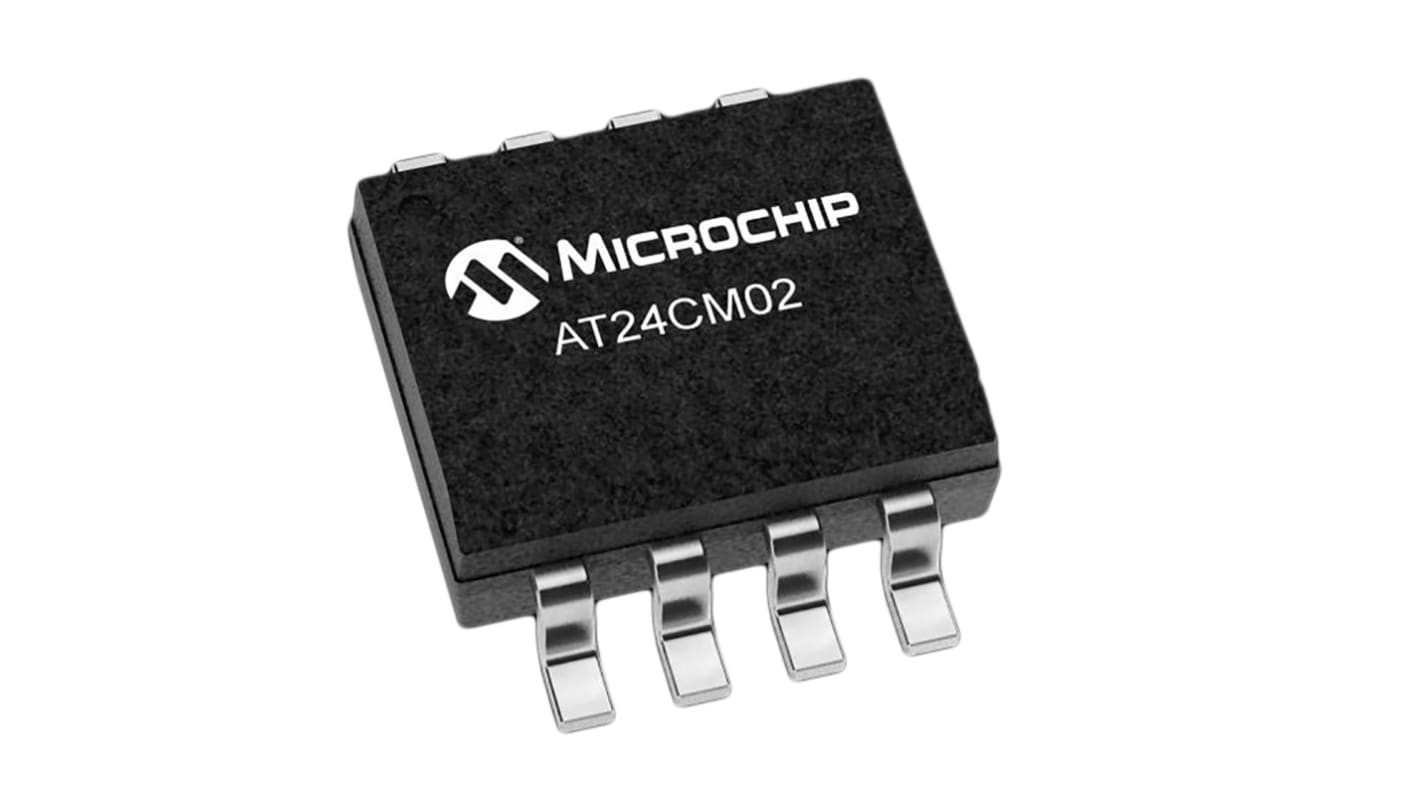 Microchip AT24CM02-SSHM-B, 2Mbit EEPROM Memory Chip, 450ns 8-Pin SOIC-8 ...