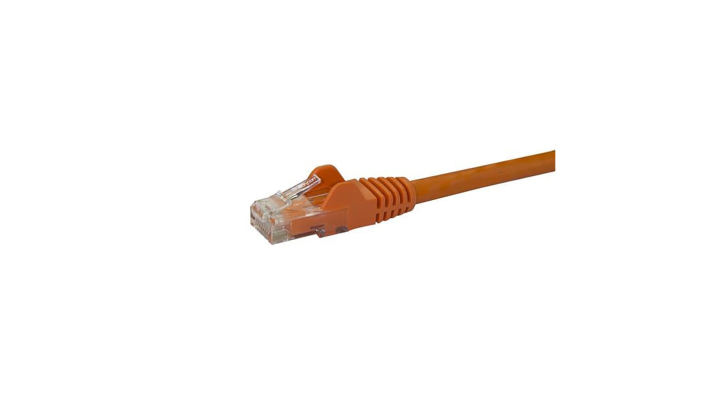 N6PATCH100OR | StarTech.com Cat6 Male RJ45 to Male RJ45 Ethernet Cable ...