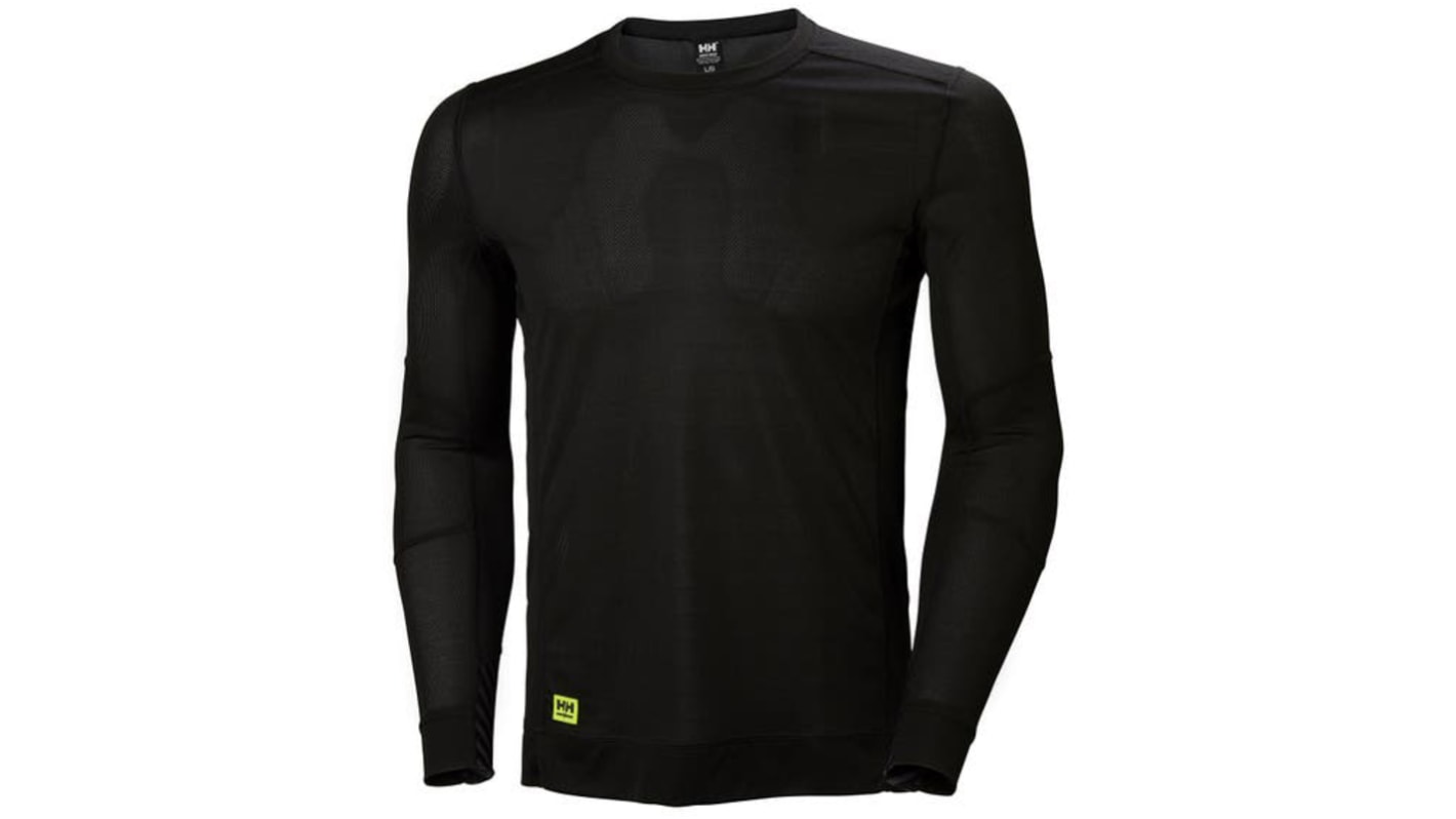 75105_990-M | Helly Hansen Black Polyester Base Layer, M | RS