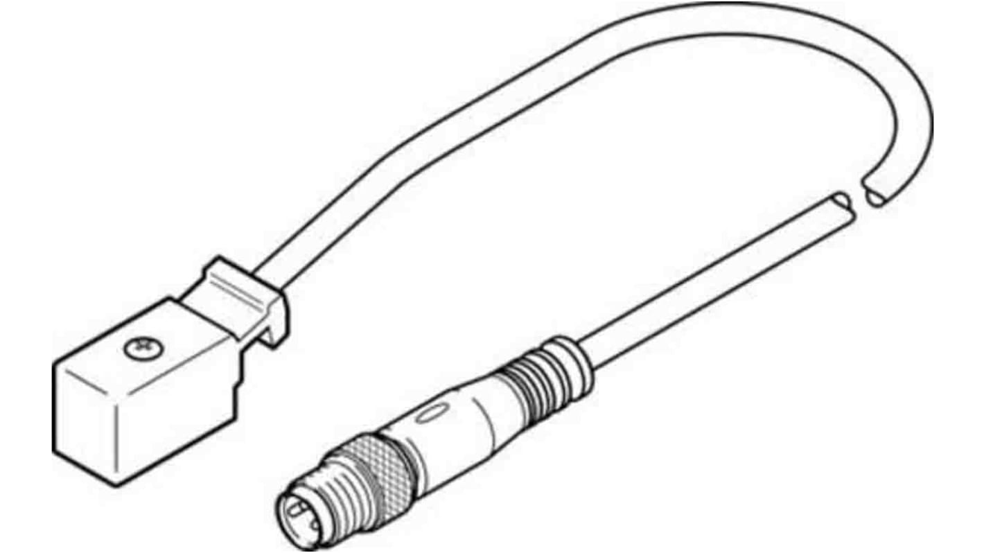 KMYZ-2-24-M8-0,5-LED | Festo Plug Connector, KMYZ Series | RS