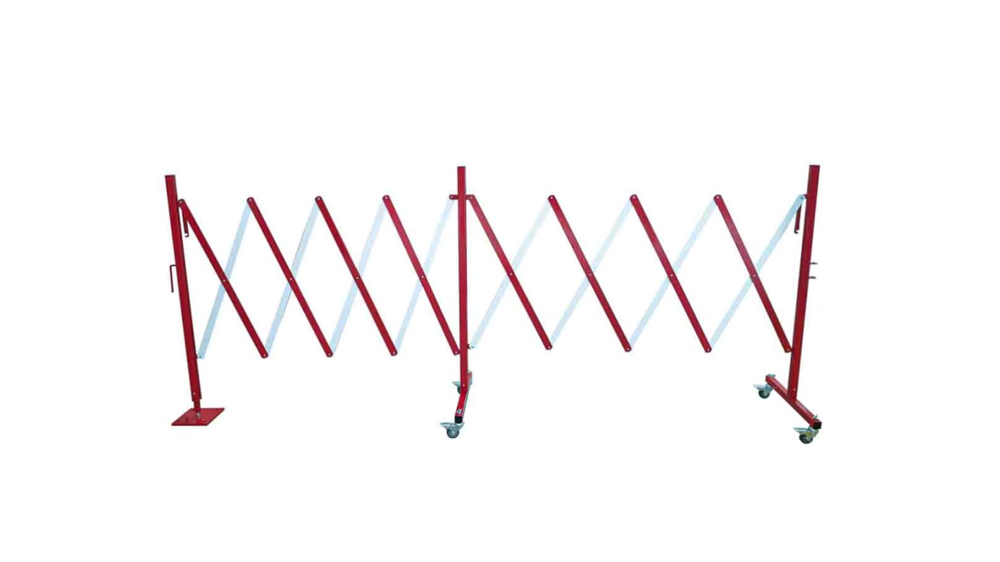 RS PRO Red/White Steel Extendable Barrier | RS