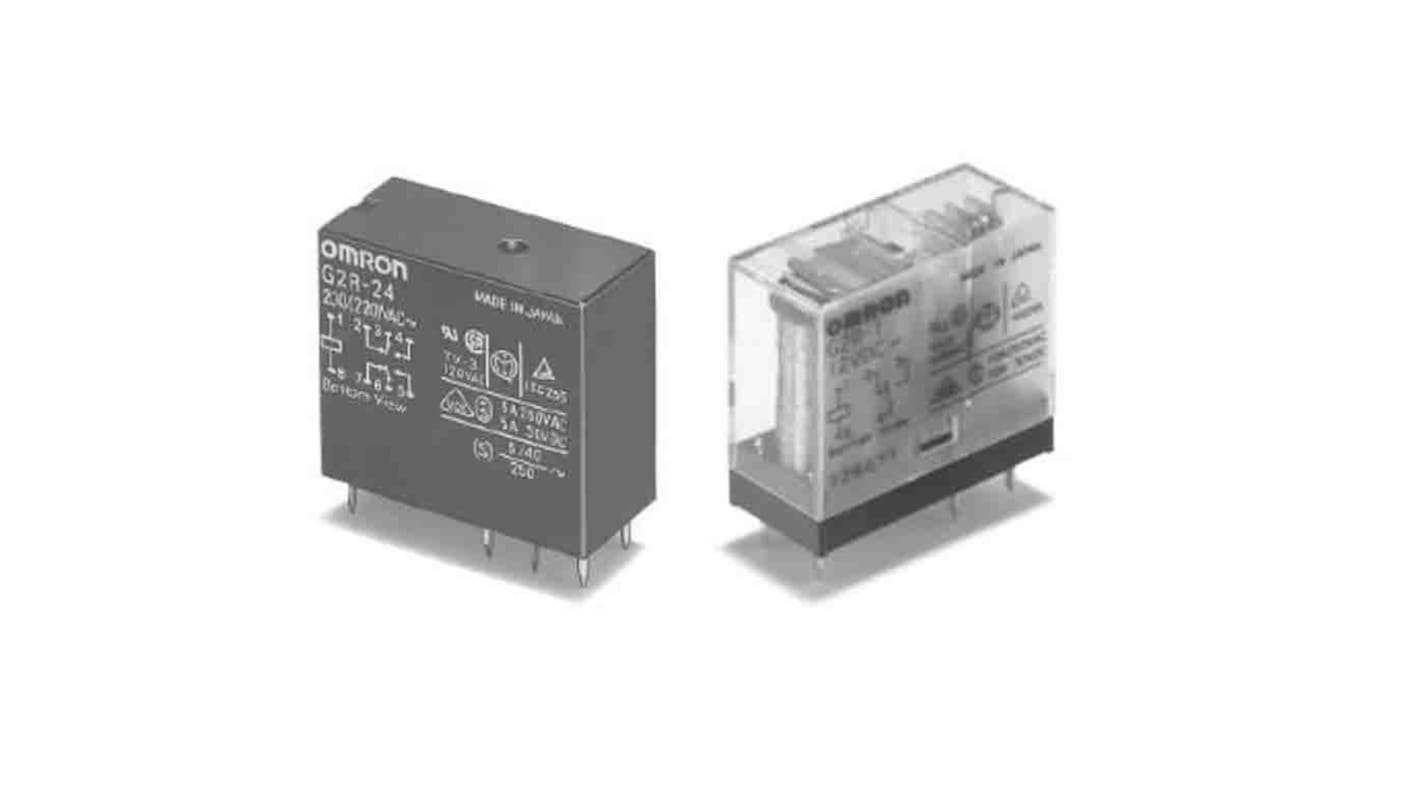 G2R-2A4 DC24 | Omron PCB Mount Power Relay, 24V dc Coil, 4A Switching Current, DPST | RS