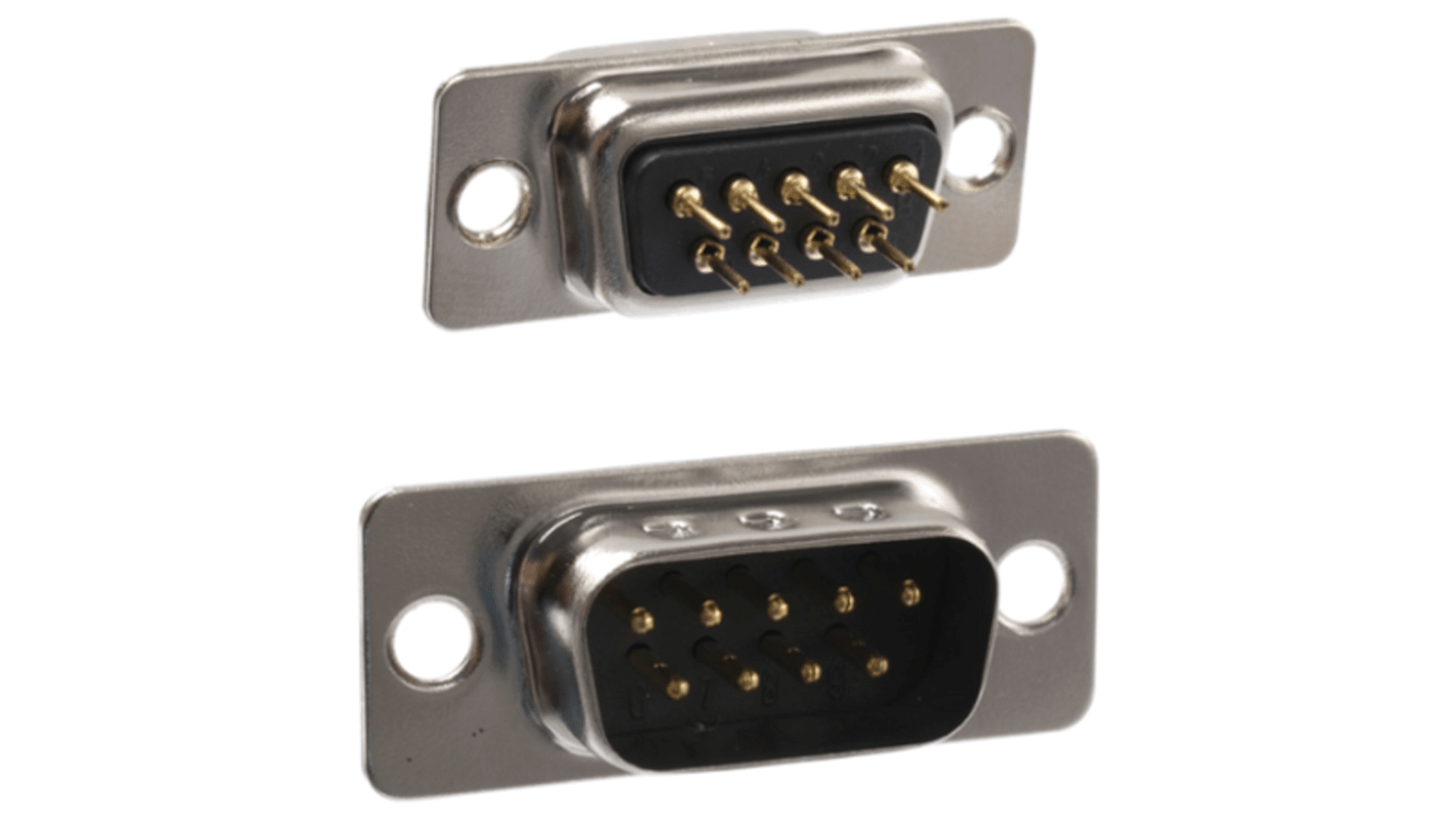 171-009-113R001 | Norcomp 171 9 Way Panel Mount D-sub Connector Plug | RS