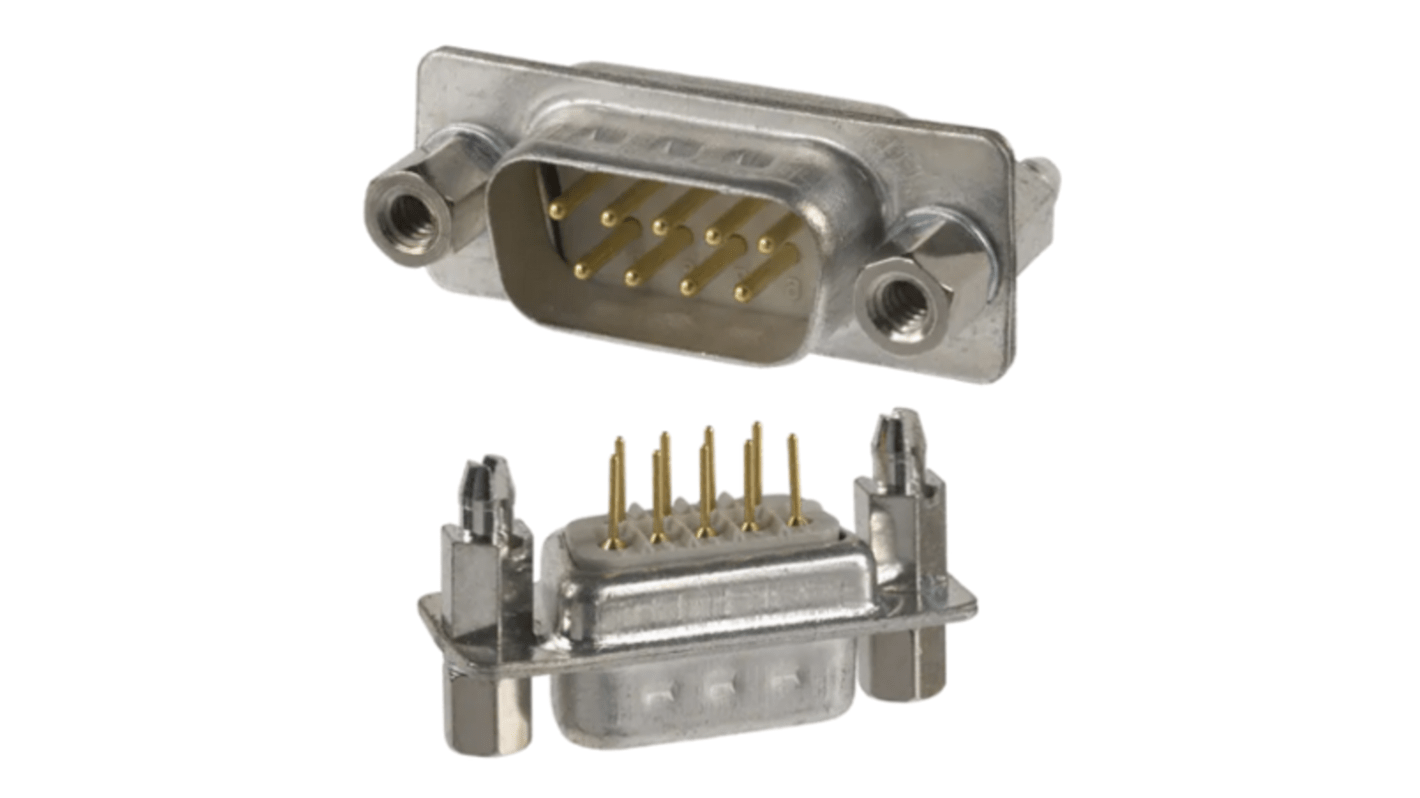 172-009-112R911 | Norcomp 172 9 Way Panel Mount D-sub Connector Plug ...