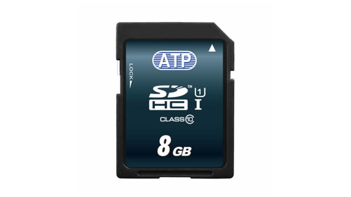 AF8GSD3-WABIM | ATP 8 GB SDHC SD Card, UHS-1 | RS