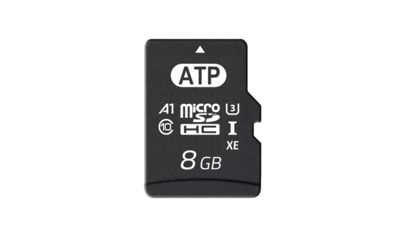 AF8GUD4A-BBBXM | ATP 8 GB Industrial MicroSDHC Micro SD Card, Class 10 ...