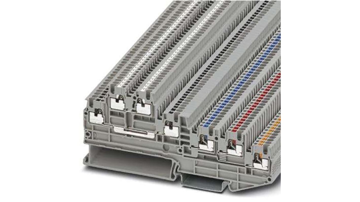 3244472 | Phoenix Contact PTIO Series Grey Component Terminal Block, 1 ...