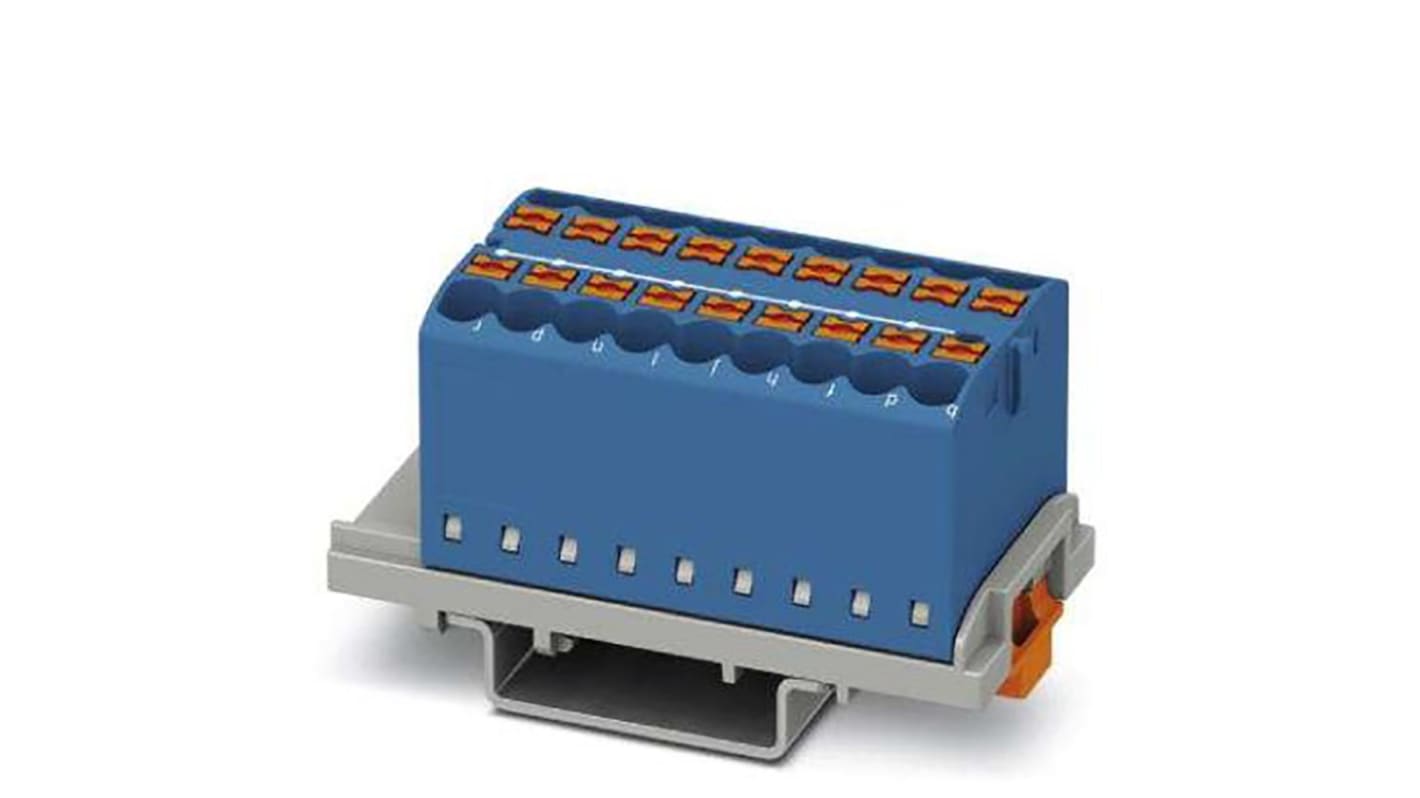 3273046 | Phoenix Contact Distribution Block, 18 Way, 4mm², 24A, 690 V ...