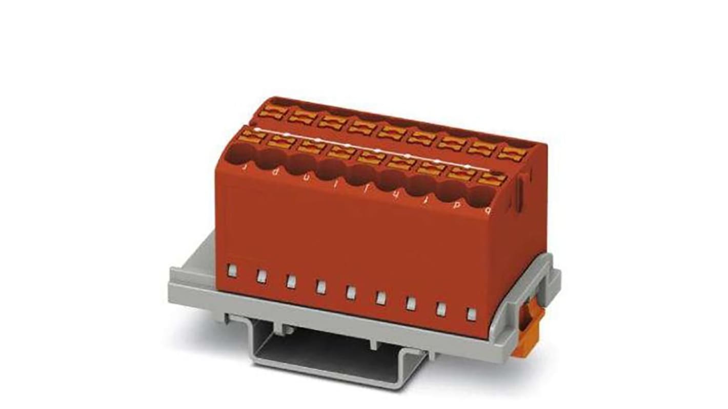 3273048 | Phoenix Contact Distribution Block, 18 Way, 4mm², 24A, 690 V ...