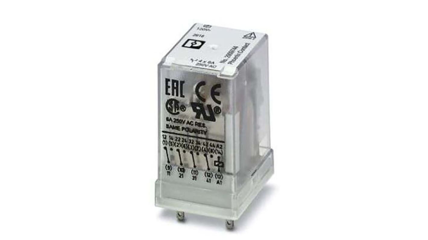 2909744 | Phoenix Contact DIN Rail Power Relay, 120V ac Coil, 6A ...