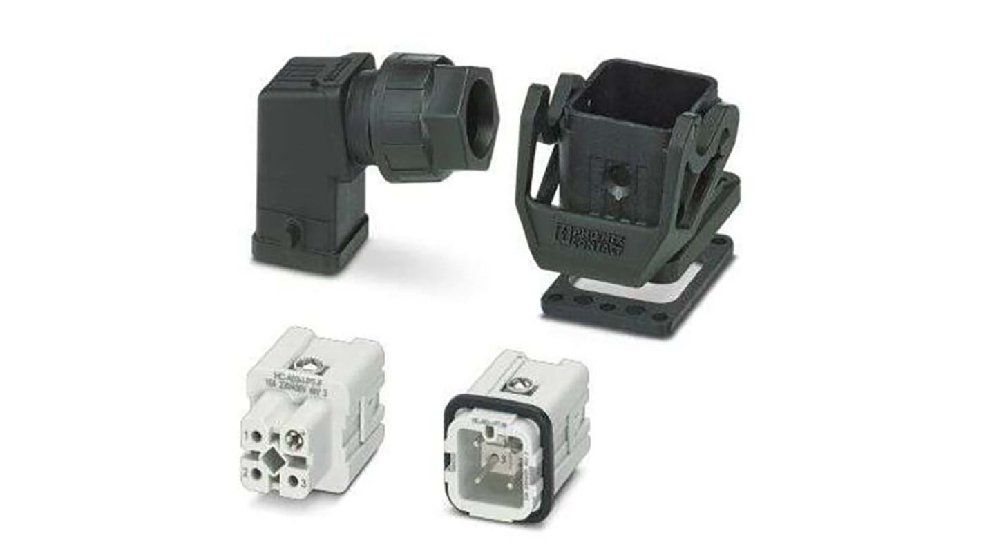 1424447 | Phoenix Contact Connector Set, 3 Way, 10A, Female, Male, HC ...