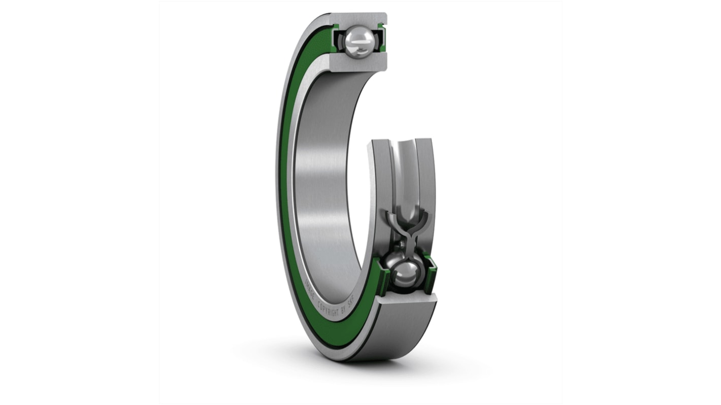 SKF 61809-2RZ Single Row Deep Groove Ball Bearing- Non Contact Seals On ...