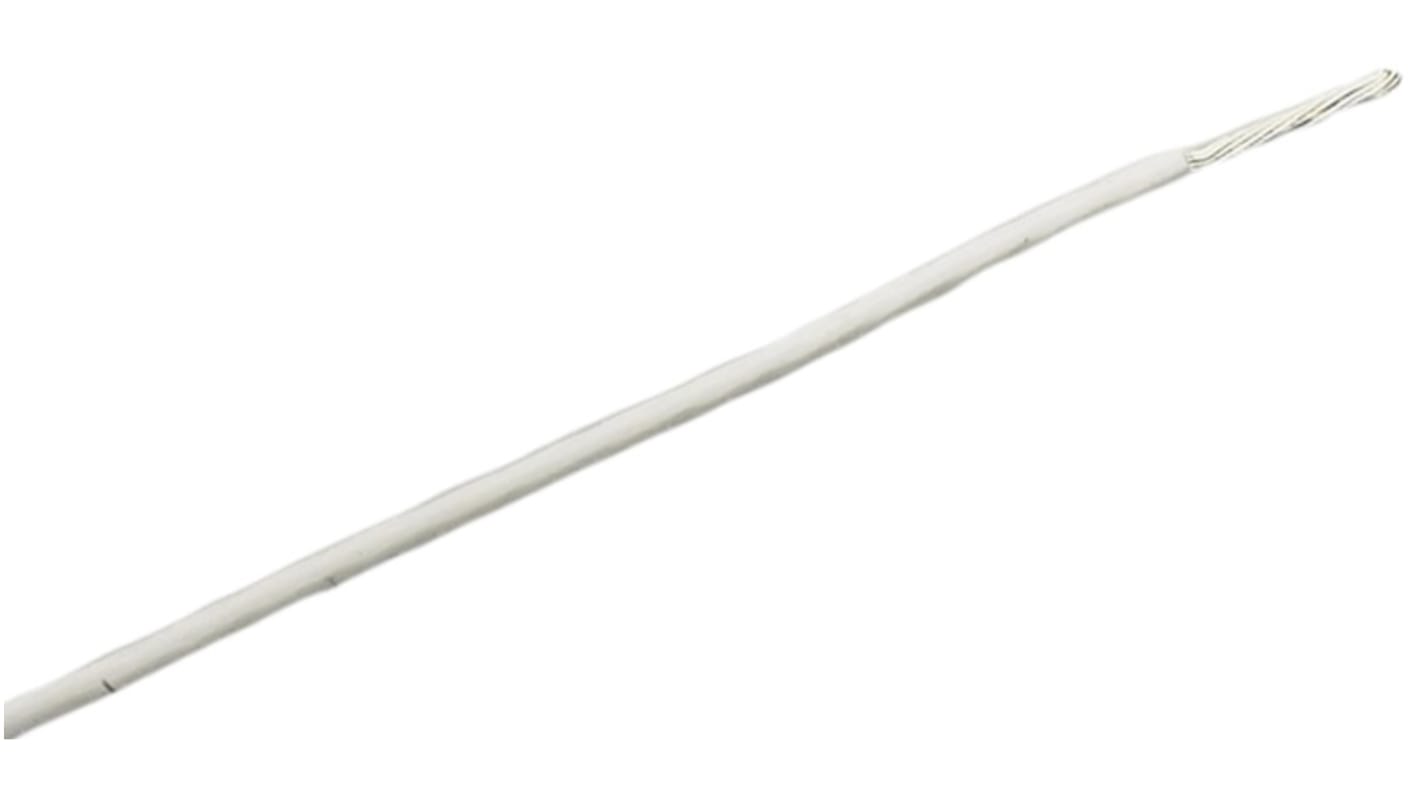 Fil électrique RS PRO, 0,2 mm², Blanc, 24 AWG, 50m, 300 V | RS