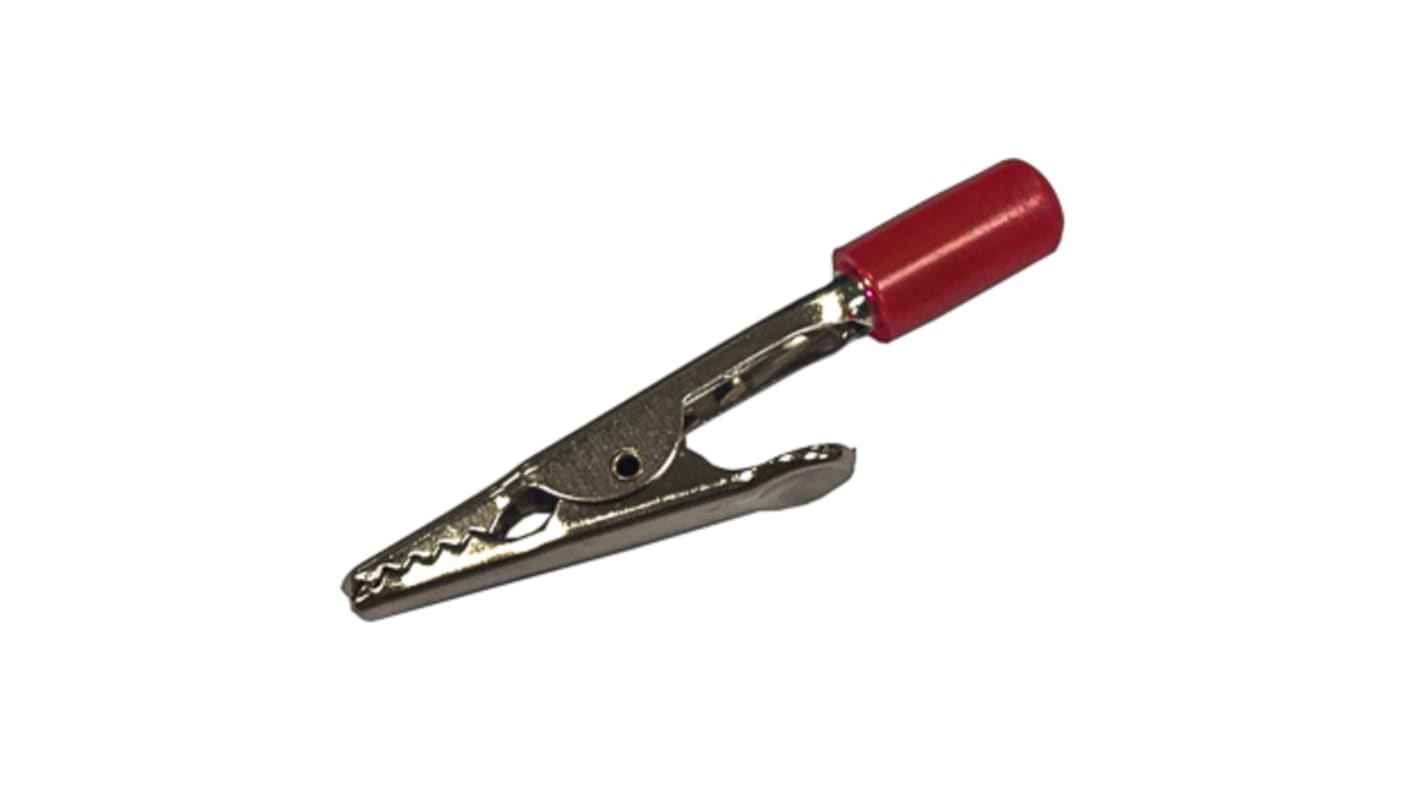 RS PRO Crocodile Clip, Nickel Plated Contact, 4A, Silver | RS