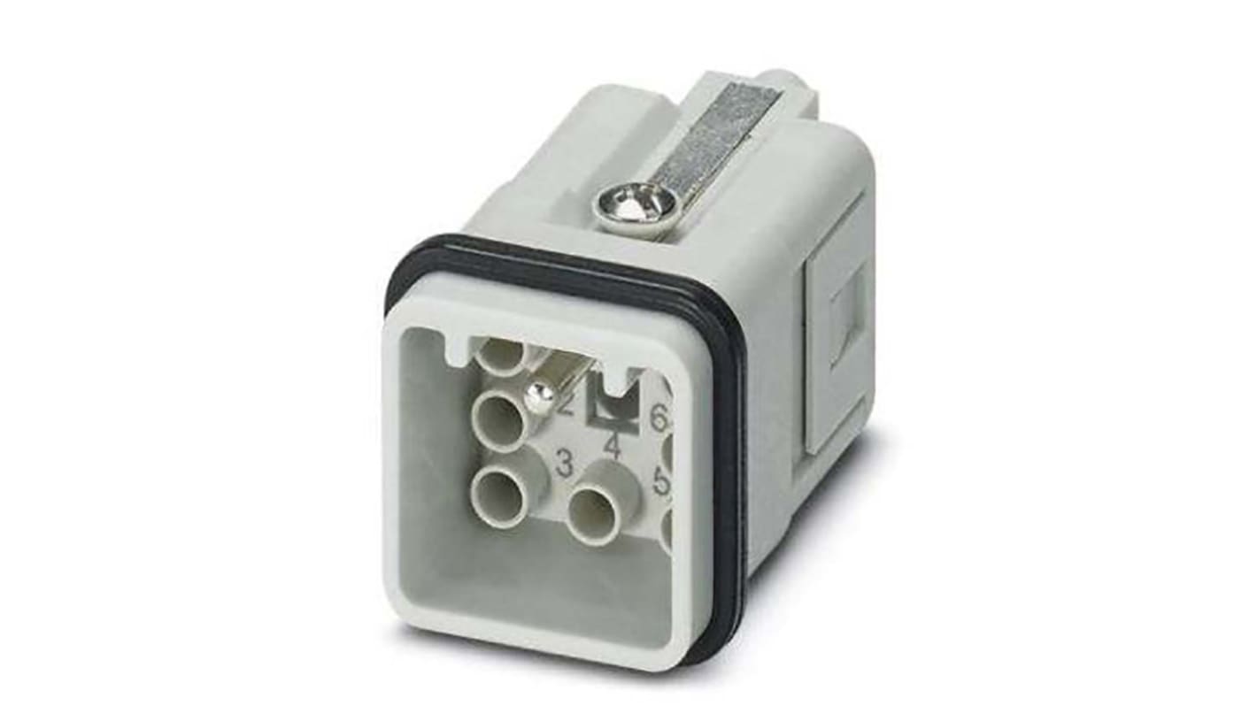1418624 | Phoenix Contact Heavy Duty Power Connector Insert, 12A, Male, HC Series, 7 Contacts | RS