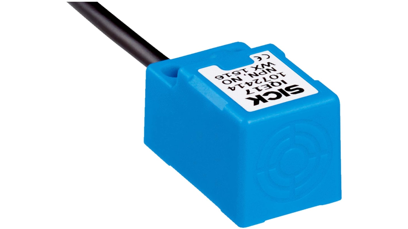 IQE17-05NNSKW2S | Sick Inductive Block-Style Proximity Sensor, 5 mm Detection, NPN Normally Open ...