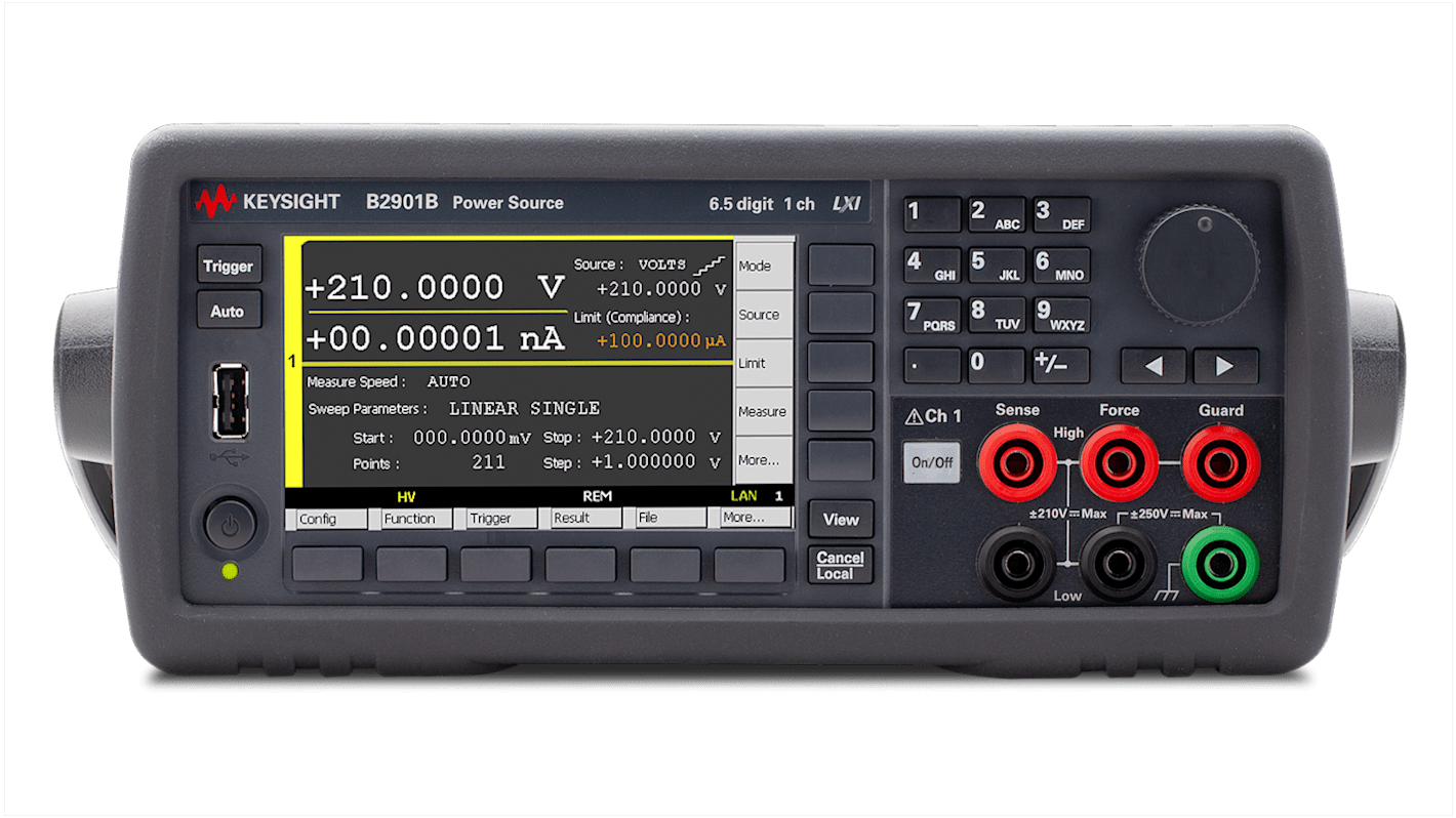 B2901B | Keysight Technologies B2900B Series Source Meter, 1 μV → 210 V ...