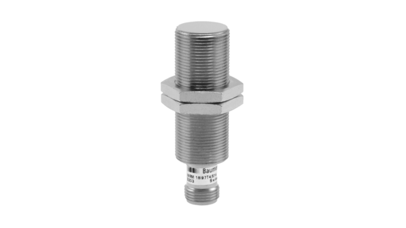 IWRM 12U9704/S14 | Baumer Inductive Barrel-Style Proximity Sensor, M12 ...