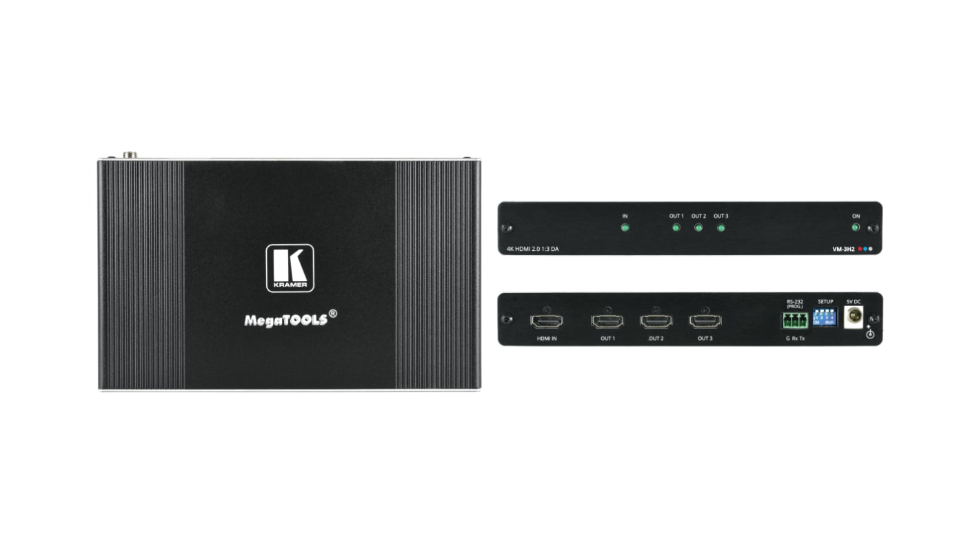 VM-4H2 | KRAMER ELECTRONICS 3 Port 1 Input 3 Output HDMI Splitter - up ...