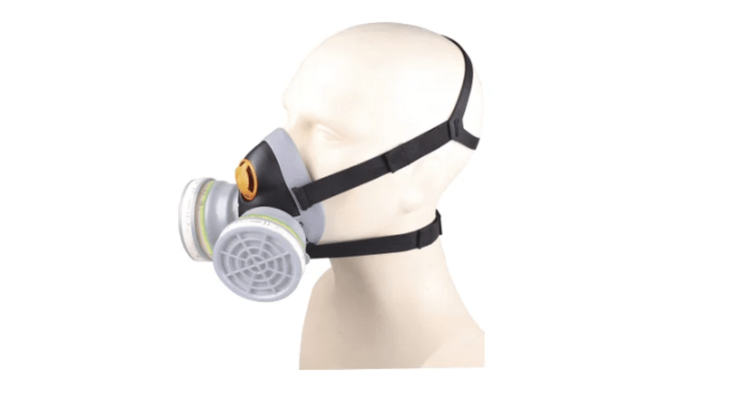 M6400EGT | Delta Plus Jupiter Series Half-Type Respirator Mask, Size ...