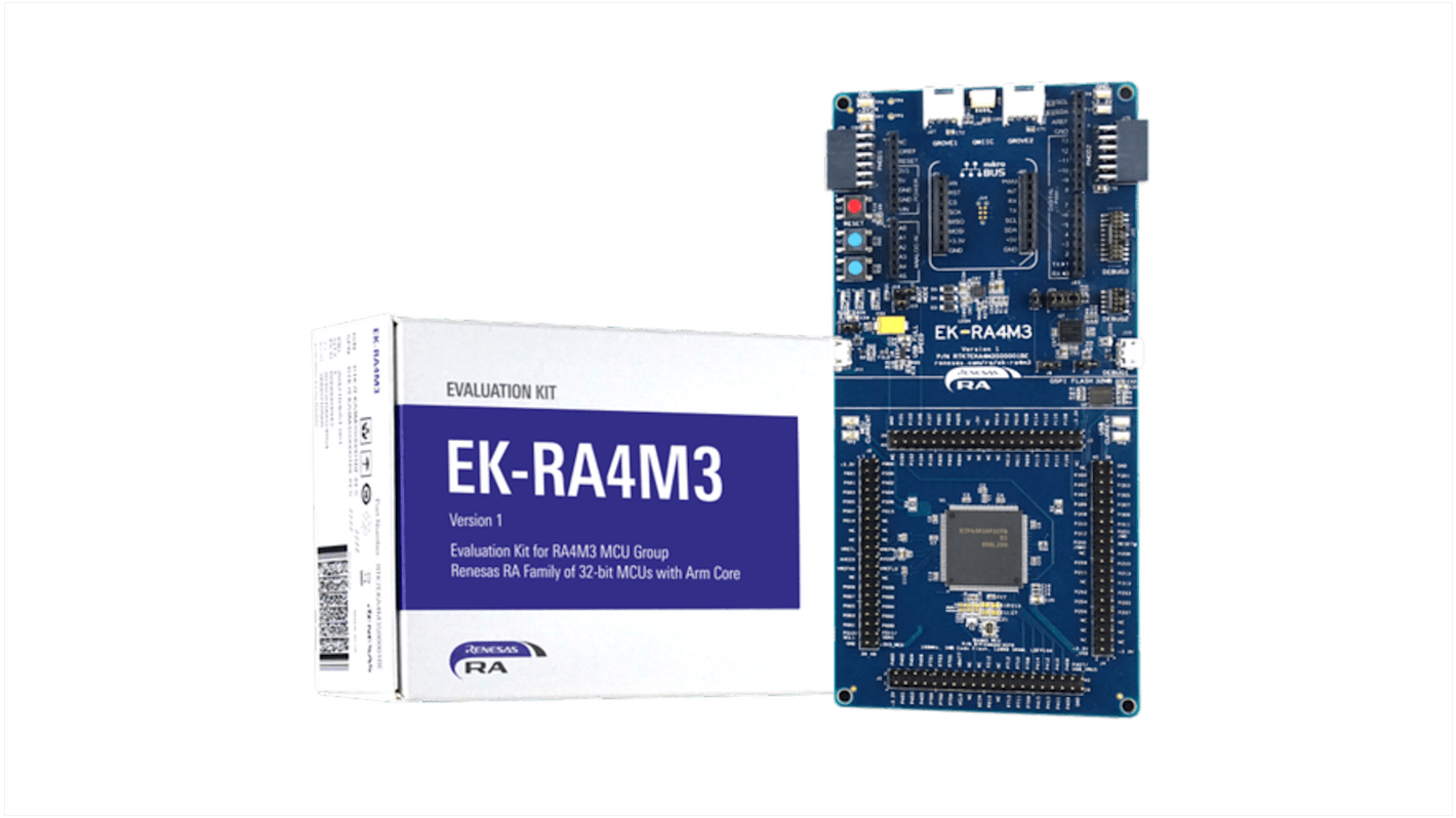 Renesas Electronics Evaluation Kit for RA4M3 MCU Group 12 bit ADC ...