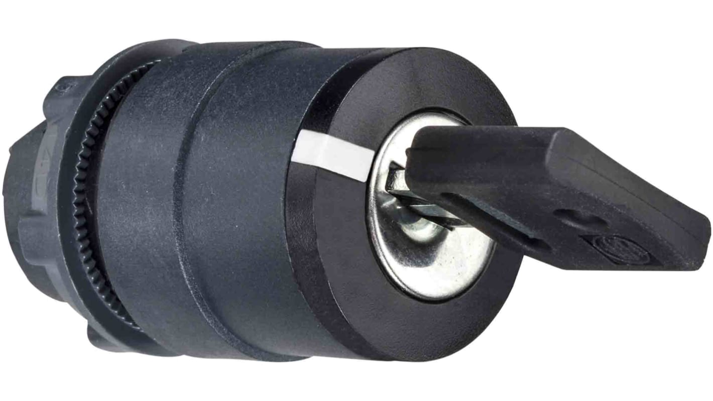 ZB5AG3D | Schneider Electric ZB5 3-position Key Switch Head, Stay Put ...