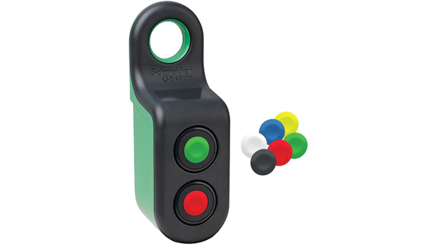 ZBRM22B0 | Schneider Electric Push Button Control Station, Plastic, 2 ...