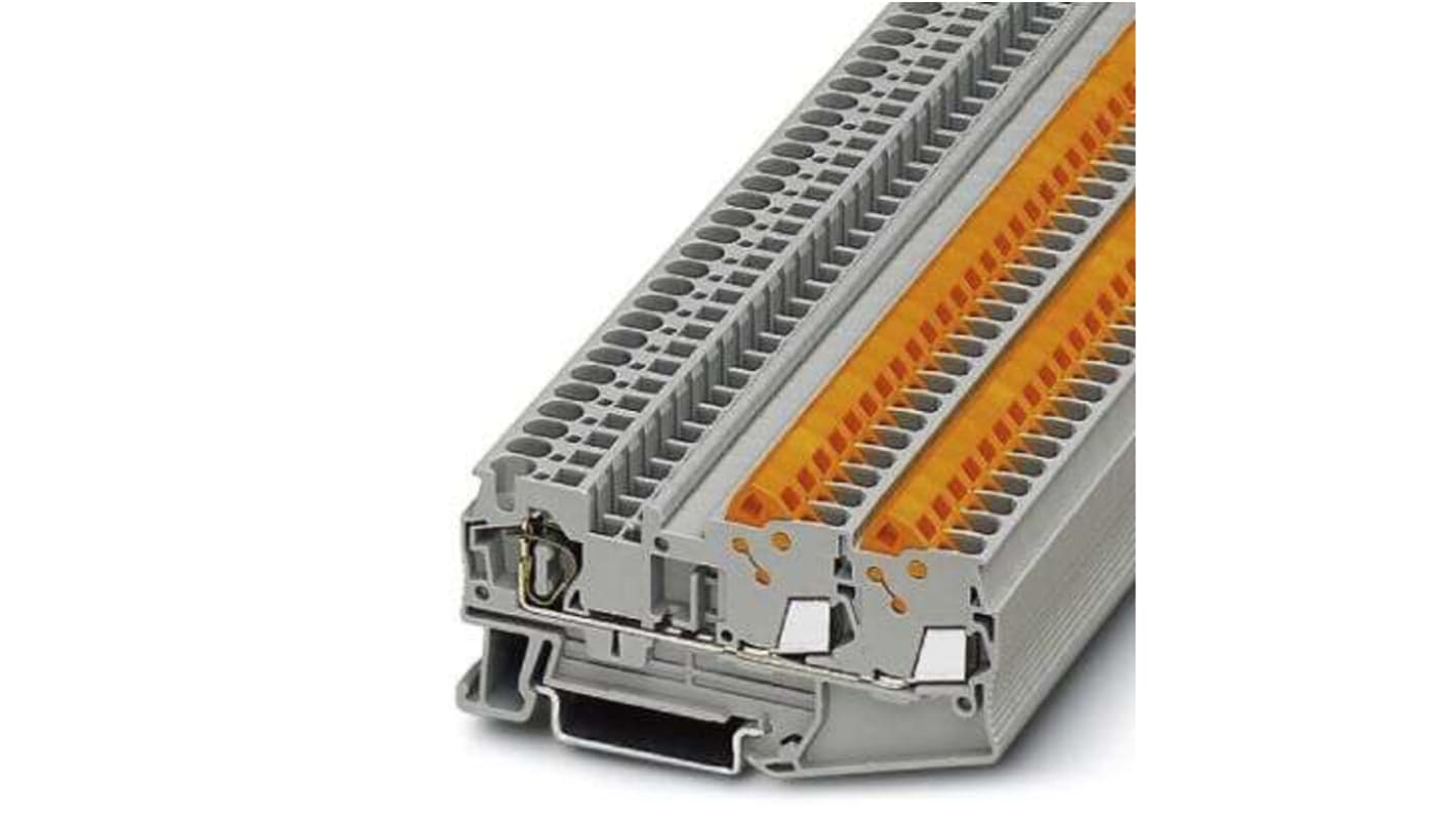 3050332 | Phoenix Contact 5, QTCS 2 Series Grey Feed Through Terminal ...