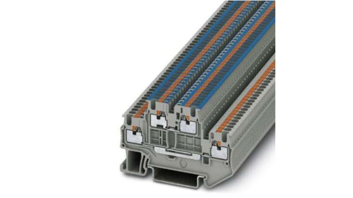 3208544 | Phoenix Contact PTTB 1.5/S-L/N Series Grey Double Level ...