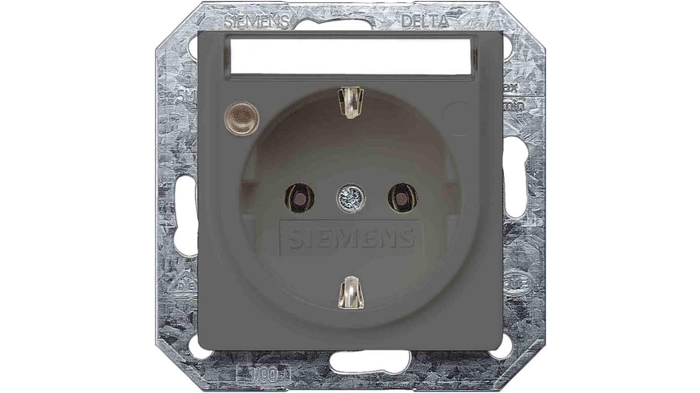 5UB1944 | Siemens 1 Gang Plug Socket, 16A, Indoor Use | RS