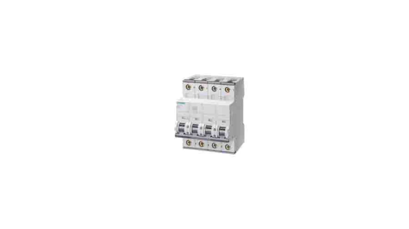 5SY4602-7 | Siemens SENTRON 5SY4 MCB, 3P+N, 2A Curve C, 400V AC, 72V DC ...