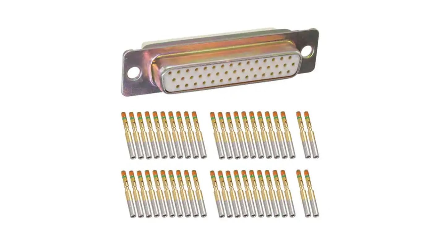M24308/2-13F | Amphenol India M24308 44 Way Panel Mount D-sub Connector ...
