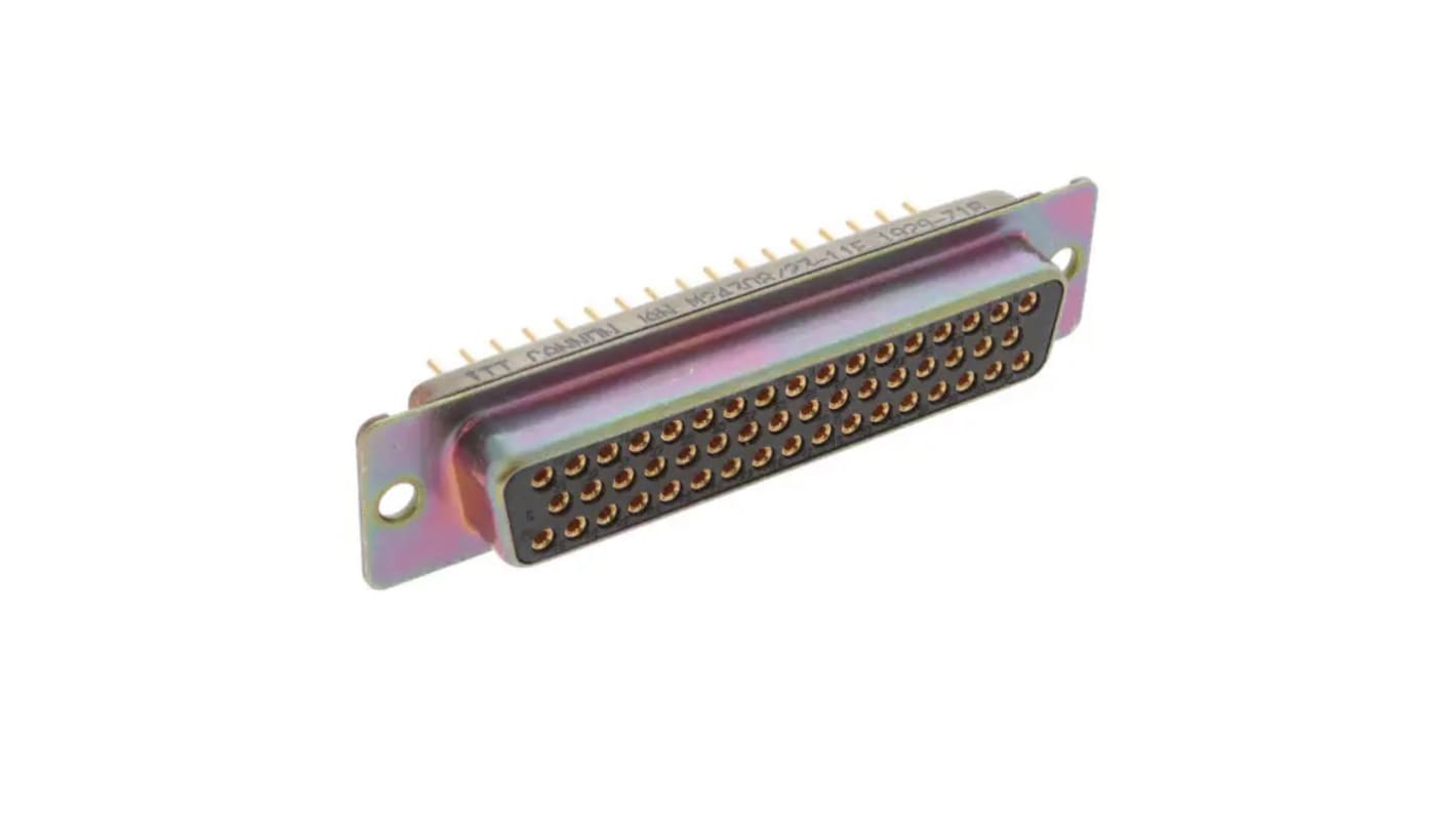 M24308/23-11F | Amphenol India M24308 50 Way Panel Mount D-sub ...