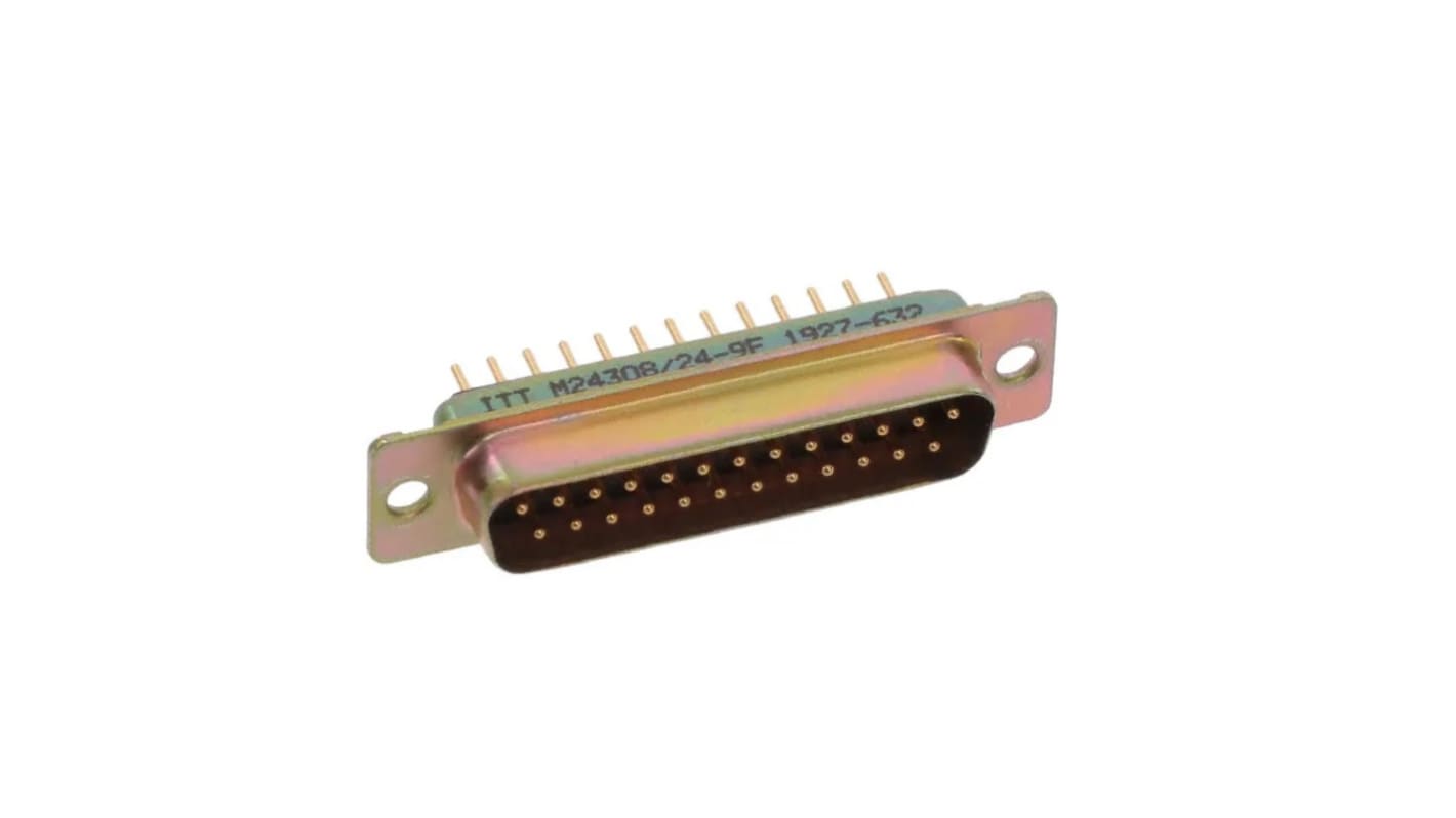 M24308/24-9F | Amphenol India M24308 25 Way Panel Mount D-sub Connector ...