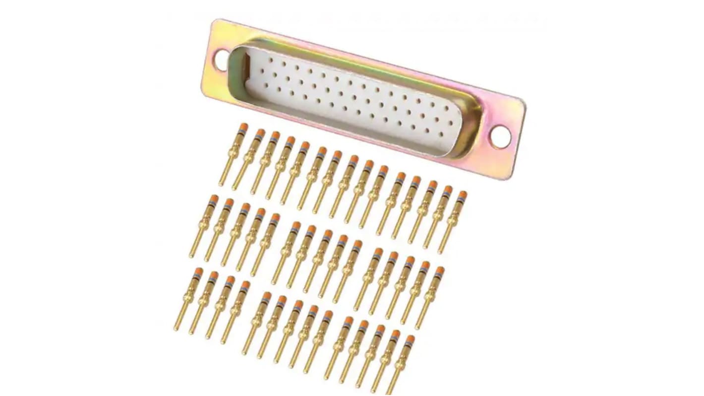 M24308/4-13F | Amphenol India M24308 44 Way Panel Mount D-sub Connector ...
