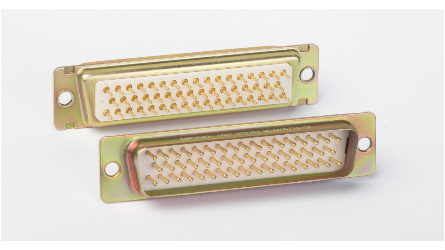 M24308/4-15F | Amphenol India M24308 78 Way Panel Mount D-sub Connector ...
