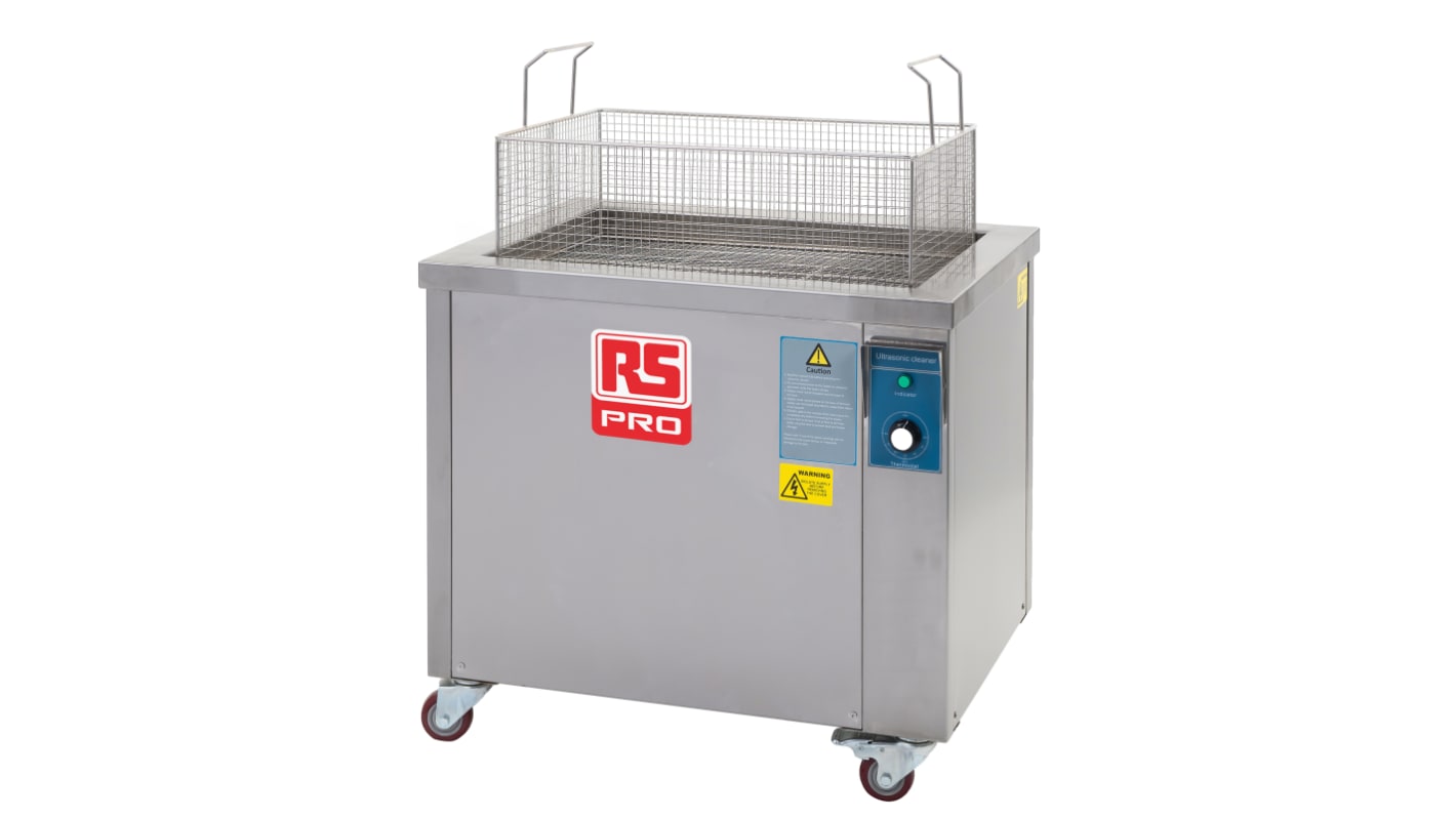 RS PRO 90L Ultrasonic Cleaning Tank, 3000W, 90L | RS